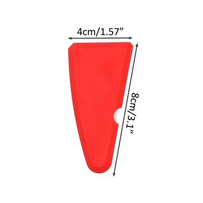 Cina Plastico rosso singolo di silicone sigilante Fusto di finitura di sigillamento liscia Spatula raschiatore strumento di calcificazione in vendita