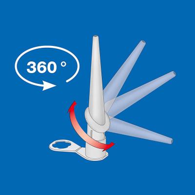 China Bocal de cartucho de silicone giratório de 360 graus com tampa à venda