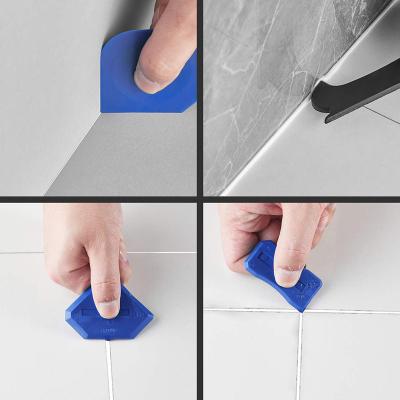 China 9 peças/ conjunto Ferramenta de acabamento de calafação selante de juntas de silicone remover mofo raspador de ângulo com aplicador de bocal de calafação à venda
