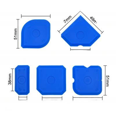 China 12 peças de conjunto de selante conjunto de silicone caulk Ferramenta de acabamento remoção de mofo de ângulo raspador com bico e tampa à venda