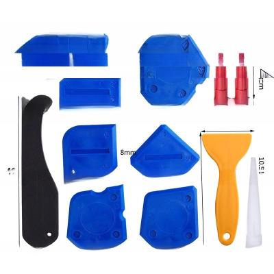 Cina 12 pezzi Kit di attrezzi per l'asciugatura in silicone con ugello e tappi per la rimozione dell'asciugatura, attrezzo di finitura, coltello angolare in vendita