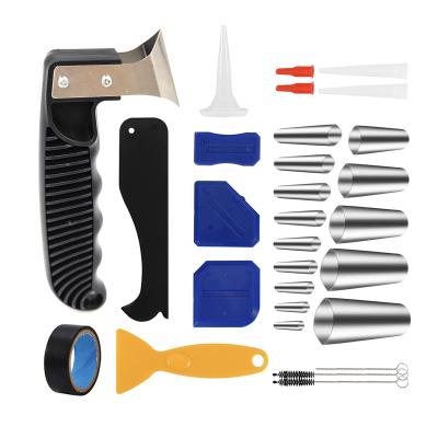 China 29 peças ferramentas de amortecimento de silicone ((cabeça de aço inoxidável) conjuntos de ferramentas de amortecimento para cozinha banheiro janela à venda