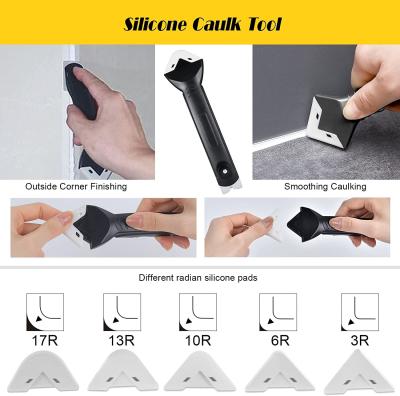 Cina 17pcs Strumento per la rimozione del malto Strumento di incollazione in silicone Set di colla di vetro angolo Squeegee in vendita