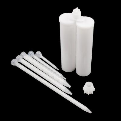 Cina Tubi di plastica epossidici Resina Static Mixer Nozzle di miscelazione per AB Colla Applicatore di pistola adesiva 400ml Cartucce in vendita