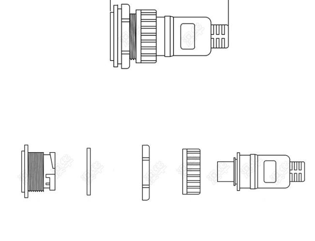 USB Waterproof data signal connector