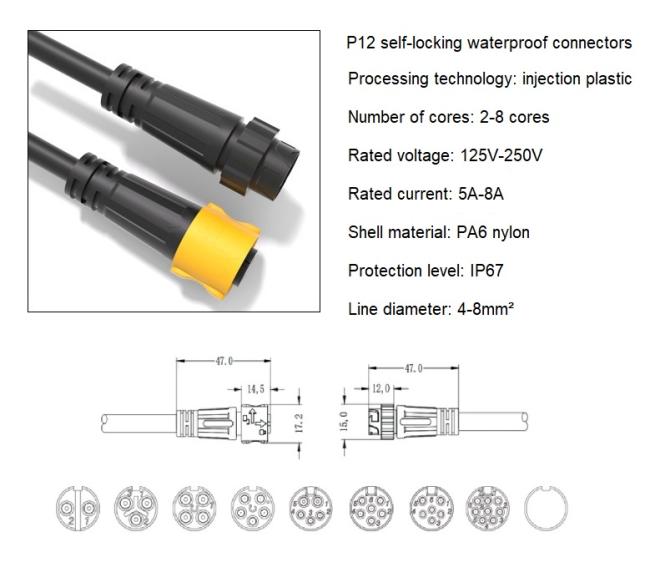 5 pin circular connector