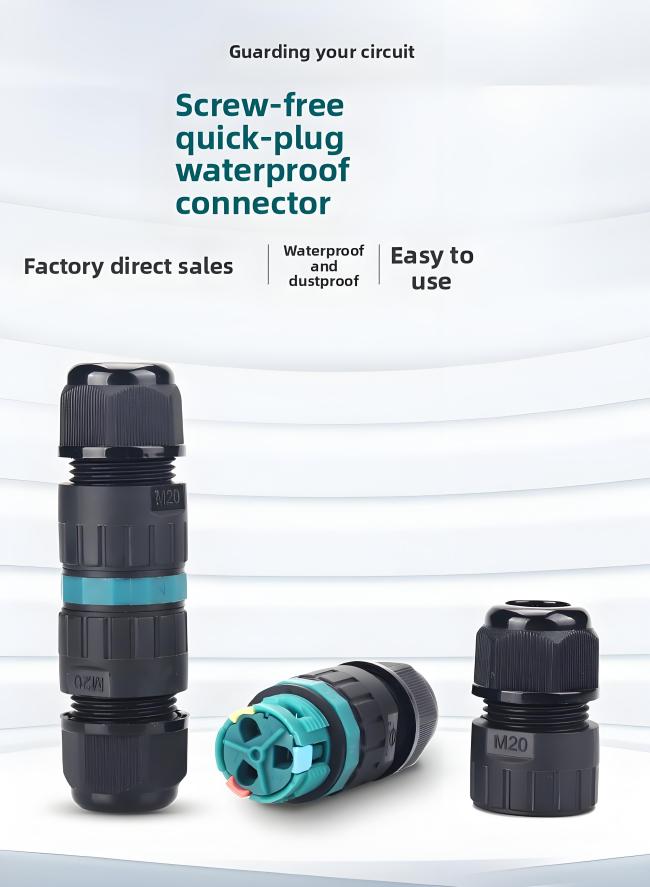 P20 3-Pin Power Connector front view