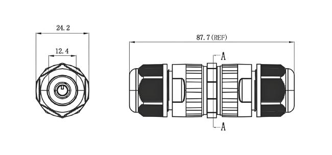 P20 3-Pin Power Connector size comparison