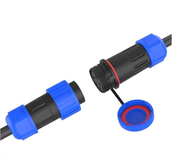 Quality Male / Female IP67 Waterproof Power Connector Solderless Screw Connection for sale