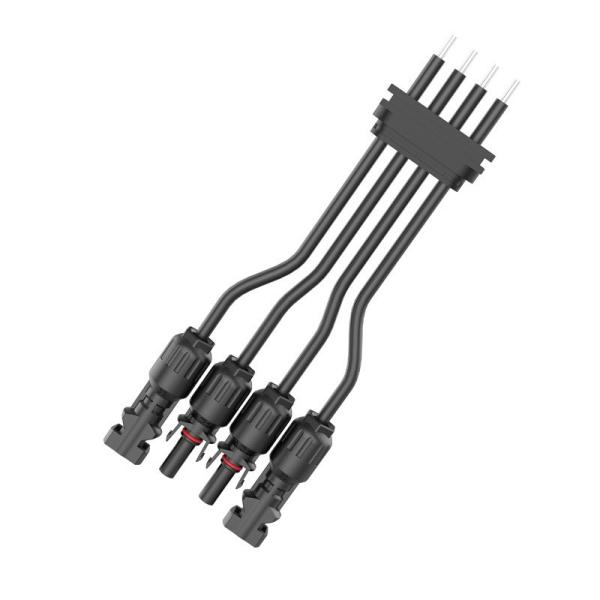 Quality PA66 Nylon Waterproof Power Connector 300V For Solar Photovoltaic High Voltage Fusing for sale