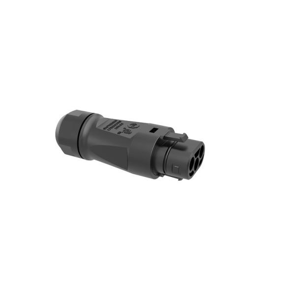 Quality IP68 40A High Current Waterproof Data Connector Panel Mount Quick Plug Tee for sale