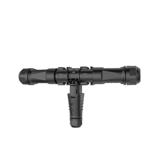 Quality IP68 40A High Current Waterproof Data Connector Panel Mount Quick Plug Tee for sale