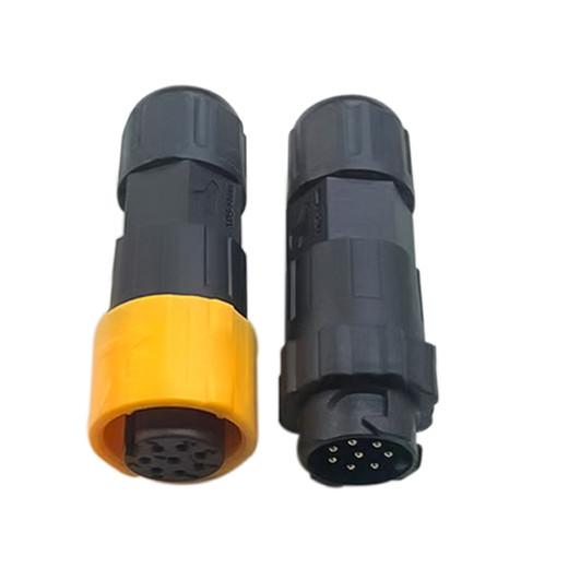 Quality Sealed Circular Power Cable Connector Waterproof Self Locking Butt Type Connection for sale