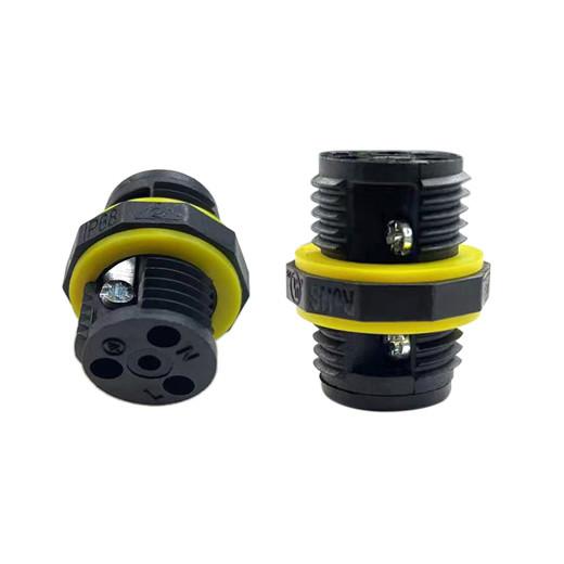 Quality IP67 Waterproof Circular Connector With PA6 Nylon Material And Gilded Brass for sale