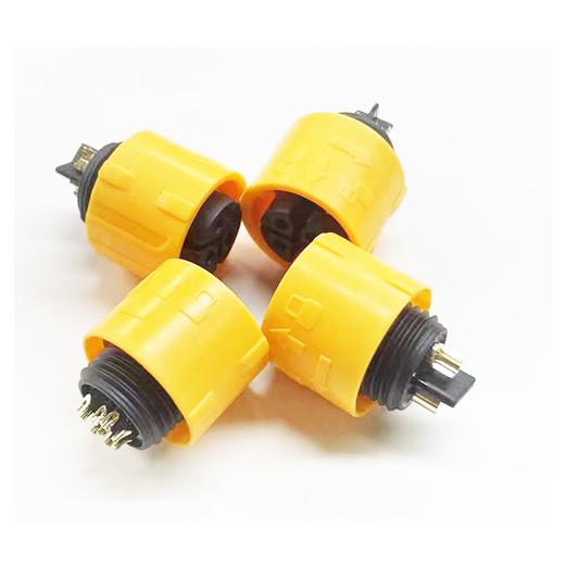 Quality Waterproof IP67 Circular Male And Female Connectors 4 pin 15A Max Current Rating for sale