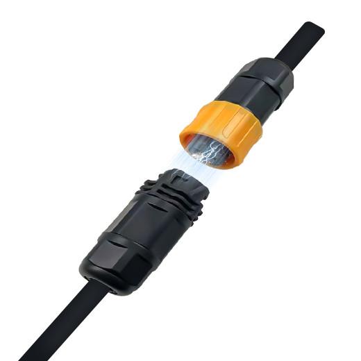 Quality Sealed Circular Power Cable Connector Waterproof Self Locking Butt Type for sale