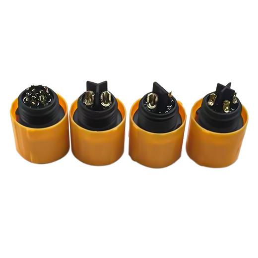 Quality Sealed Circular Power Cable Connector Waterproof Self Locking Butt Type for sale