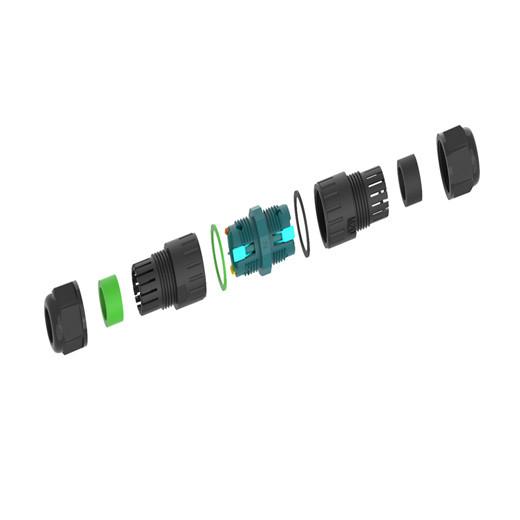 Quality Soldering / Screw Fitting Waterproof Circular Connector 4 Pin Male Female for sale