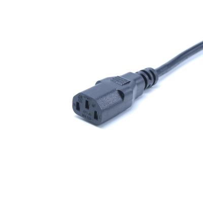 China UL Certified Black 3-Pin Power Cord NEMA 5-15P to IEC C13 for sale