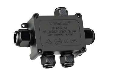 China Waterproof Cable Junction Box, 1 Port Input to 4 Outputs, IP68 Rated for sale