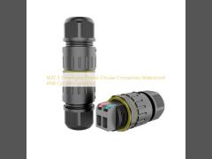 M20 3 πυρήνες Nylon πλαστικών κυκλικών συνδέσεων