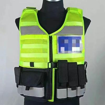 China Safety Police Reflective Vest Traffic Mesh Multifunctional Stab Resistant Tactical for sale