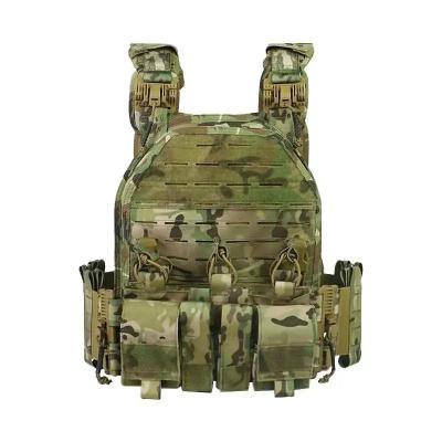 China Tactical Military Bulletproof Vest With Plates Molle System Carrier With Magazine Pouch 9mm for sale