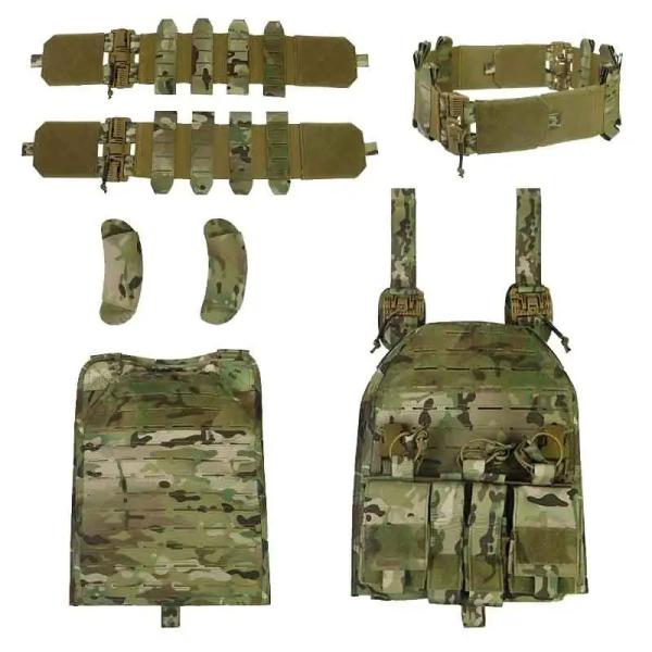 Quality Tactical Military Bulletproof Vest With Plates Molle System Carrier With for sale