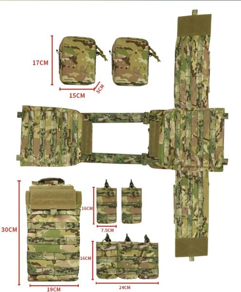 Quality Tactical Military Bulletproof Vest With Plates Molle System Carrier With for sale