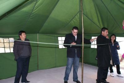 Cina 6 persone 1 persona 4 stagione costruzione di tende militari impermeabile a pioggia Oxford emergenza di soccorso in caso di catastrofe in vendita