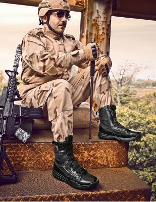 中国 卸売 戦術用 黒い 軍用 靴 徒歩靴 防護用 ゴムソール 男性用 戦術用 靴 砂漠用 靴 販売のため