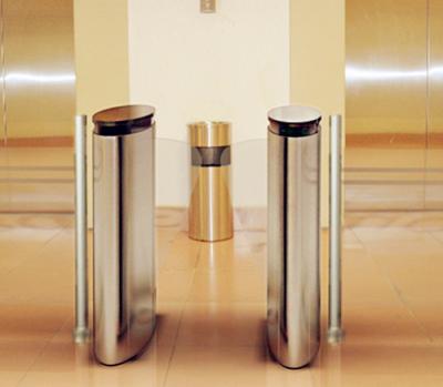 China Fingerprint Automatic Systems Turnstiles 1.5 mm Cover  Pedestrian Turnstile Gate for sale