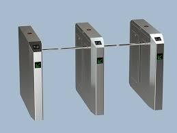 China Smart Controlled Access Tripod Drop Arm Turnstile , Electronic Subway Gate for sale