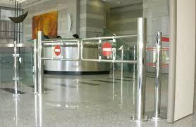 China 0.2s RS485 Indoor Stainless Steel Subway Turnstile with ID Card Reader for sale