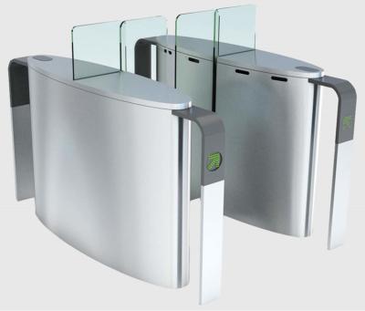 China Automatic Access Control Pedestrian Turnstile Gate 1.5 mm Thickness Cover for sale