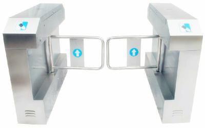 China 600 MM Channel Width Optical Train Station Turnstile , Swing Gate Turnstile for sale