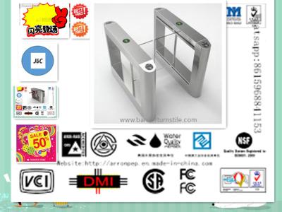 China Safety Remote Control System Swing Turnstile Barrier Gate For Shopping Mall for sale