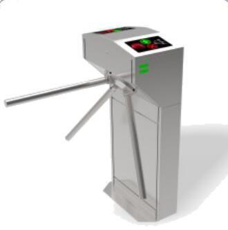 China 304# Stainless Steel Half Height Turnstiles , Building Access Control System for sale
