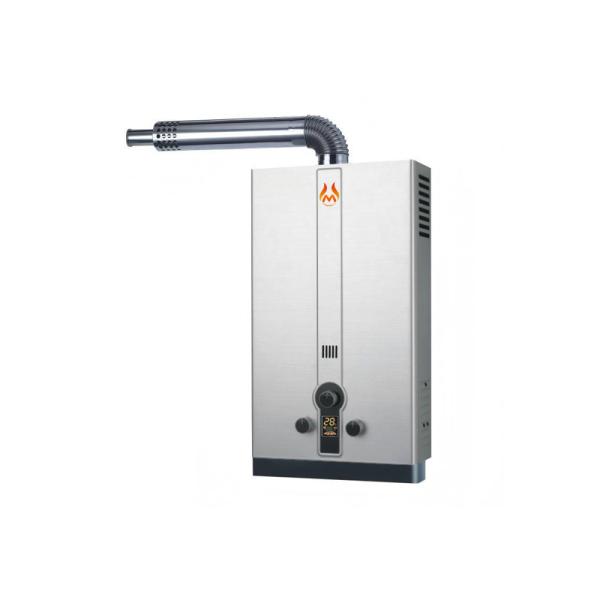 Quality Slim Flue Exhaust Gas Water Heater Tankless 10L LED Temperature Display For Home for sale