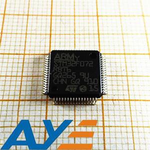 STM32F072RBT6 전자 부품 IC은 자동차 점화 제어기들 MCU를 자릅니다