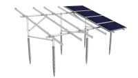 China Custom Aluminum Solar Panel Frame Ground Mount System with 1.5kN/m² Snow Load and 20-Year Durability for sale