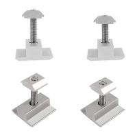 China Solar Panel Mid Clamp 3.0-4.5mm Thickness 60M/s Wind Load Stainless Steel for sale