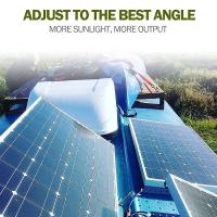 China Aluminum Solar Panel Tilt Mount Bracket 400Lbs Capacity 30° Angle Adjustable for 4x8 Panels for sale