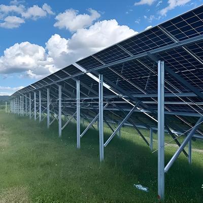 China Ground solar mounting structure brackets solar pv ground mounted racking systems for sale