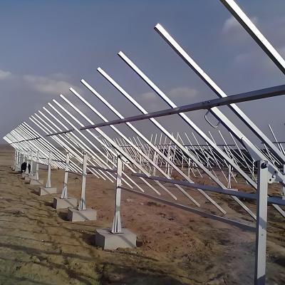 China Aluminum Solar Ground Mounting System Racking Mounting Ground Power Solar Bracket Kit for Solar Panel Ground Mount for sale