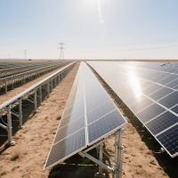 China Customized Tilt Ground Solar Mounting Brackets 60m/s Wind Load 1.4kN/m2 Snow Load for sale
