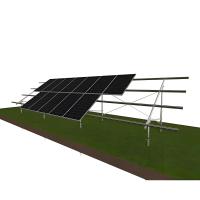 China Aluminum 6005-T5 Solar Panel Mounting Brackets Anodized Rust-Resistant for Ground Concrete for sale