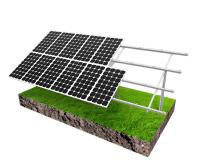 China Single Post Aluminum Ground PV Mounting System 6005 T5 Anodized Solar Panel Rack for sale