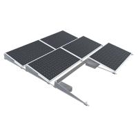 China Aluminum Solar Panel Mounting Brackets 10 Year Warranty Flat Roof Ballast System for sale