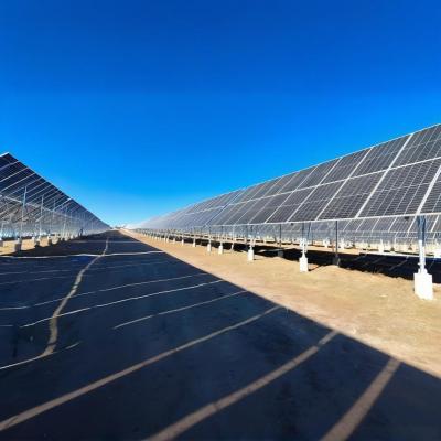 China Ground Solar Mounting Brackets made from durable galvanized steel with unique pile design providing stable and solar module mounting for sale